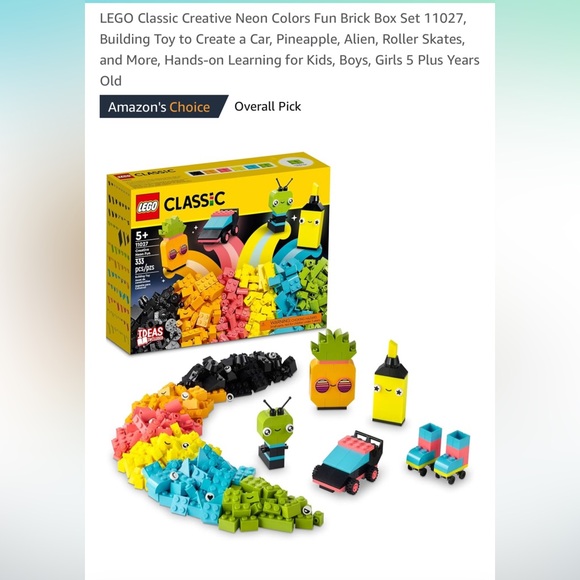 Lego | Toys | New Lego Classic Creative Neon Colors Fun Brick Box Set ...